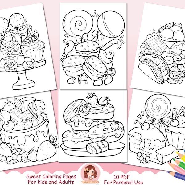 Food Coloring Book - Etsy