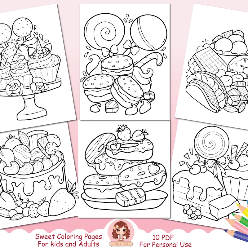 Bakery Coloring Pages - Etsy