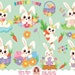Cute Easter Bunny Clipart PNG, Cute Spring Clipart, Easter Egg Clip Art ...