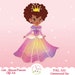 Cute African Princess, Cute Black Princess Clipart, Princess Clipart ...