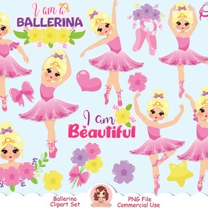 Cute Ballerina Clipart, Ballerina Clip Art, Ballerina in Pink Tutu ...