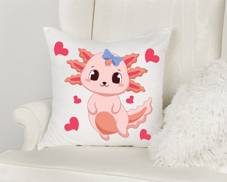 Axolotl Clipart, Cute Kawaii Axolotl Set, Cartoon, Vector, Chibi, Cute ...