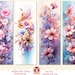 Printable Watercolor Flower Bookmark for Kids and Adults, Floral ...