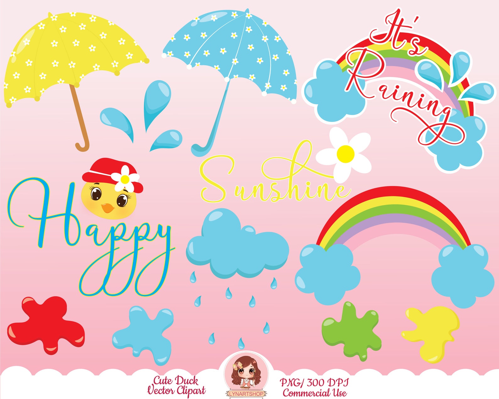 Cute Ducks Clipart PNG, Duckling Clip Art, Rubber Duck Clipart, Duckie ...