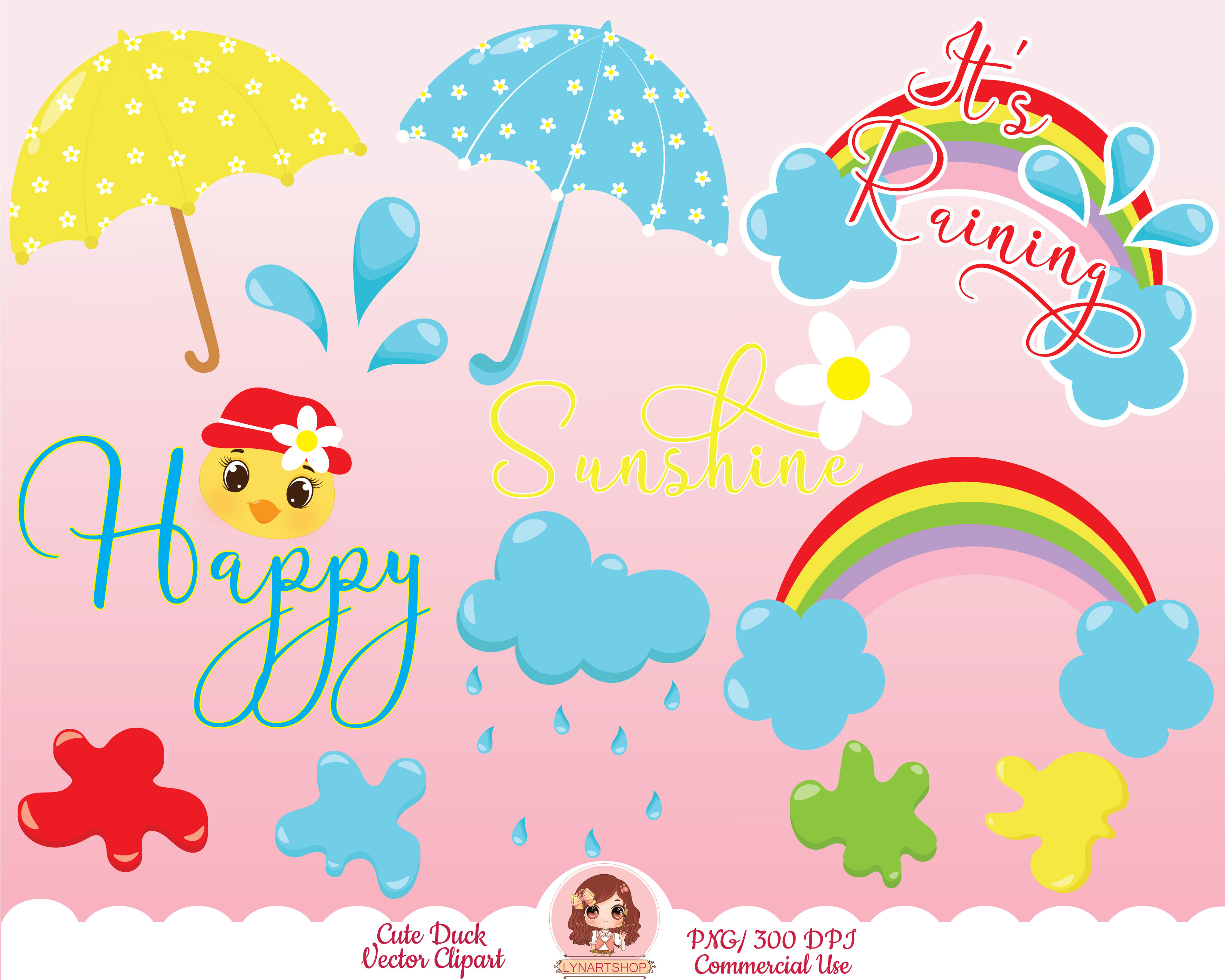 Cute Ducks Clipart PNG, Duckling Clip Art, Rubber Duck Clipart, Duckie ...