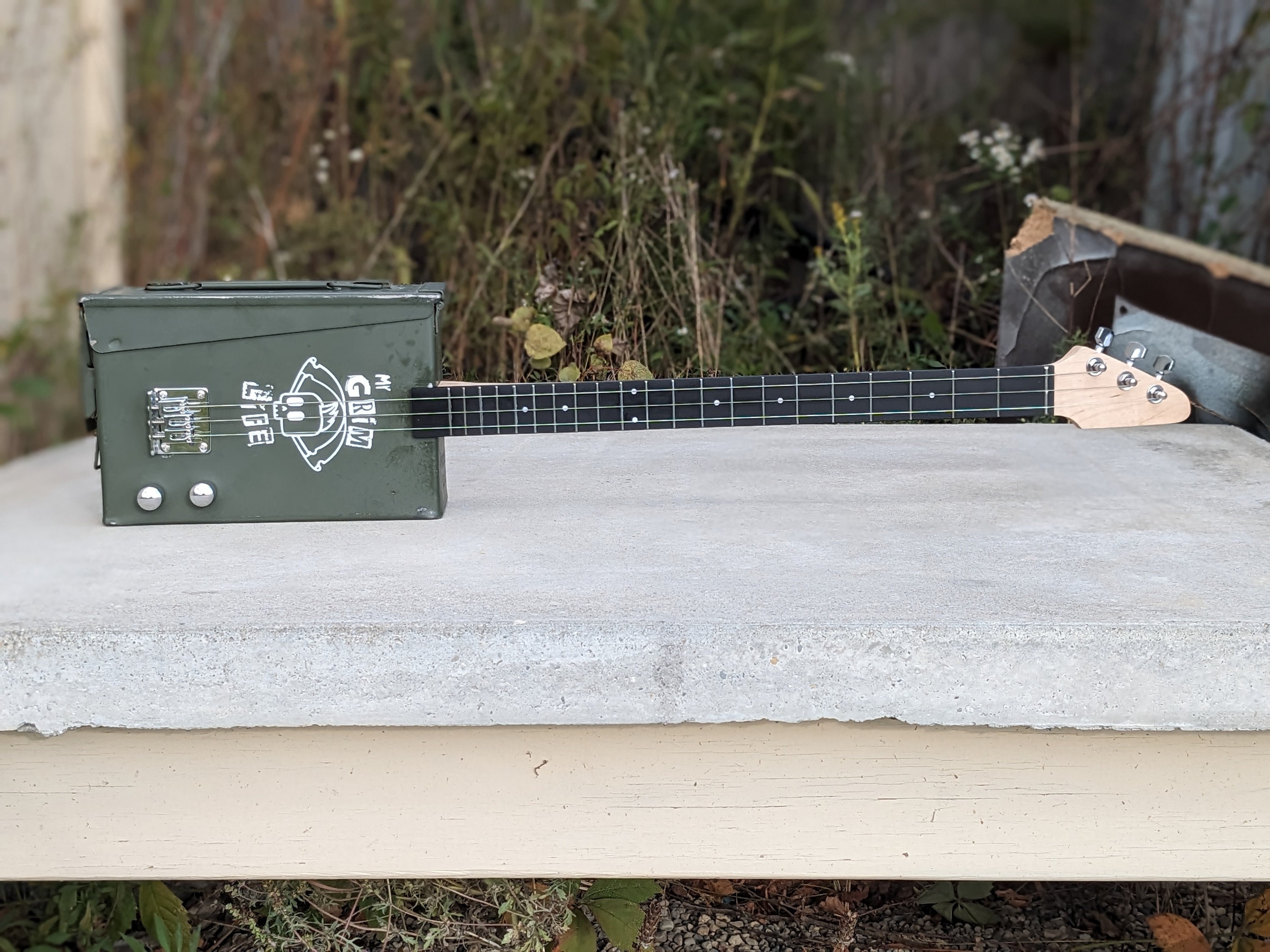 The Grunge Gunner 3-string Guitar and Signed Copy of my - Etsy