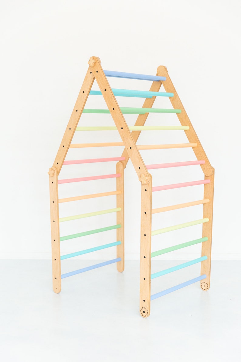 Pastel Rainbow Transformable Climbing Triangle || Foldable Climbing ...
