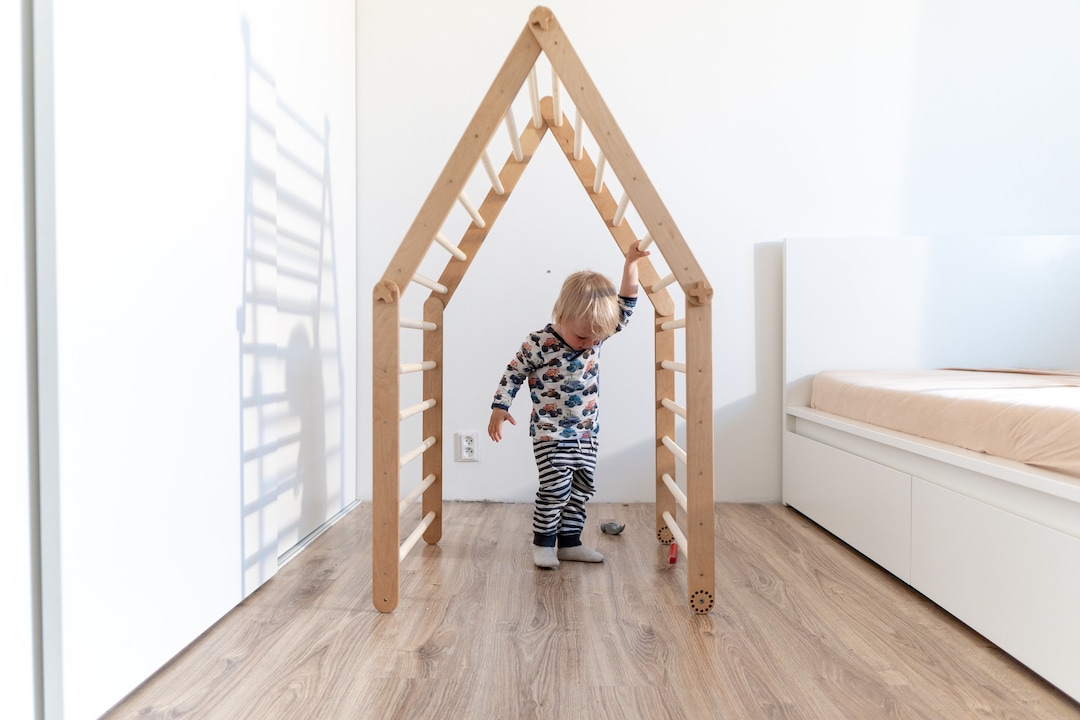 Transformable Climbing Triangle || Foldable Climbing Frame || Wooden ...