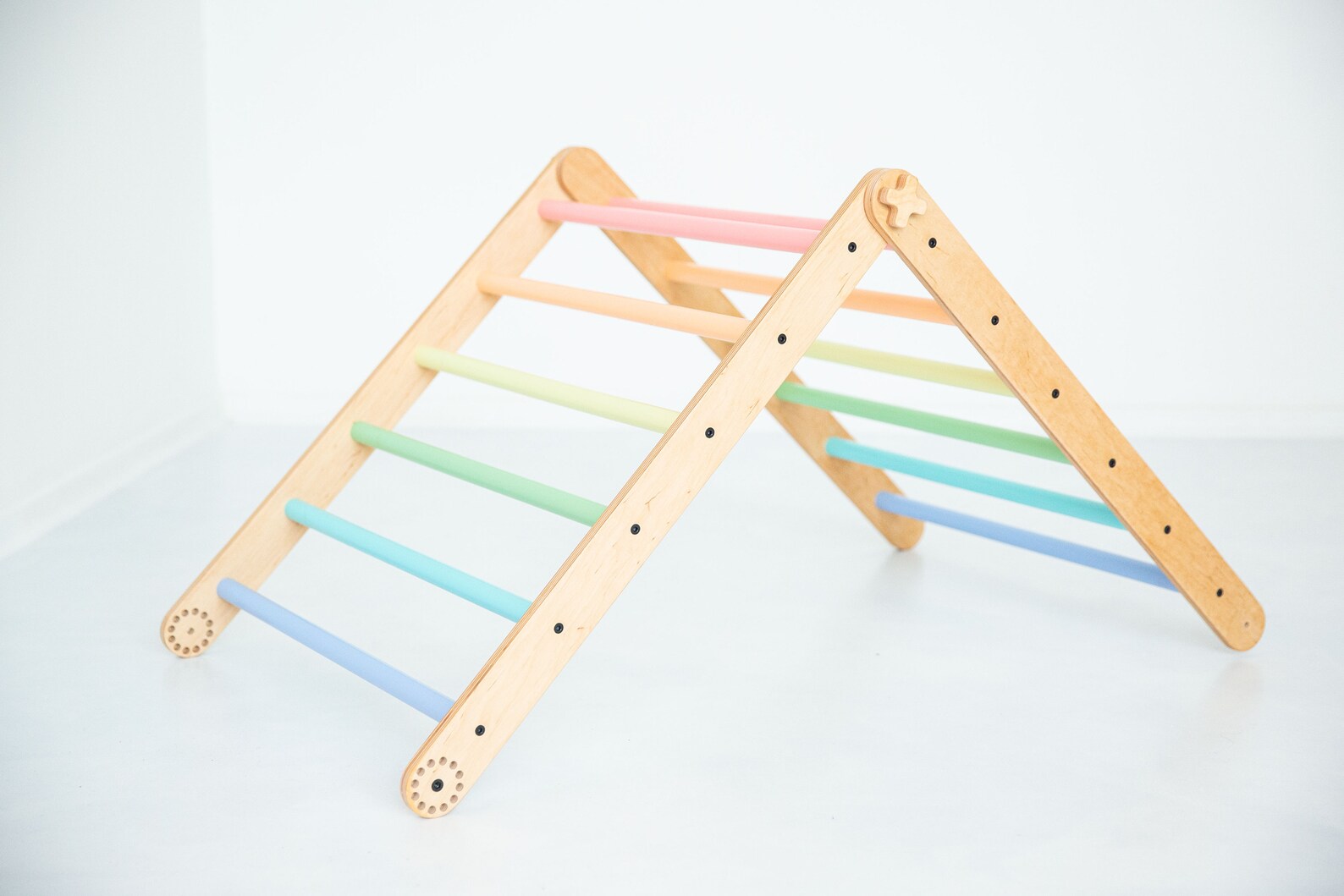 Pastel Rainbow Transformable Climbing Triangle Sliding Ramp - Etsy