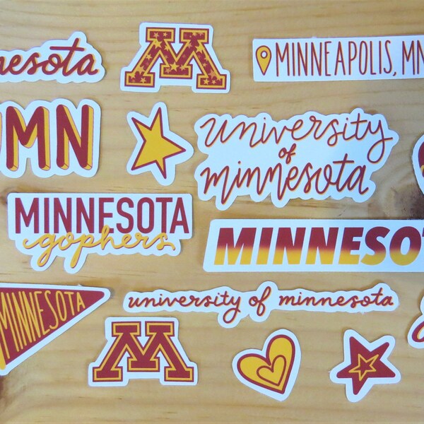 University of Minnesota Stickers - Etsy
