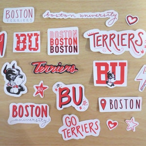 Boston University Sticker Set - Etsy