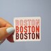 Boston University Sticker Set - Etsy