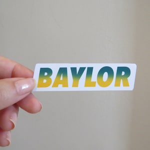 Baylor University Sticker Set - Etsy