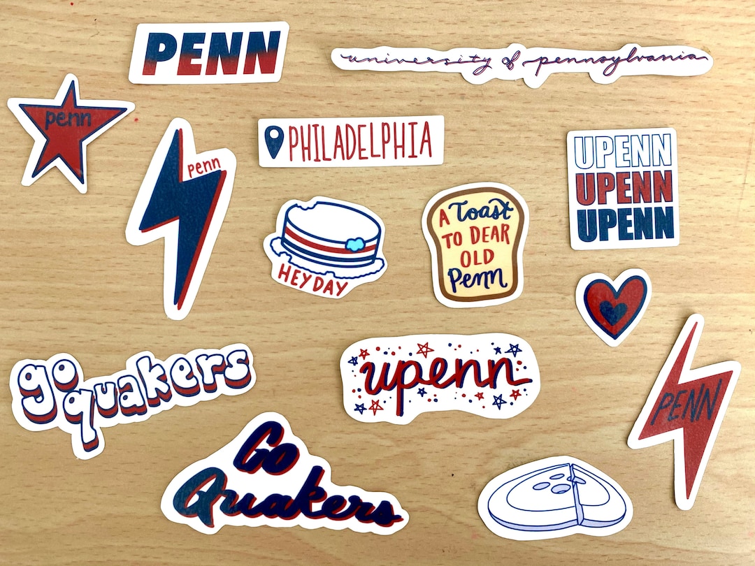 University of Pennsylvania Sticker Set - Etsy