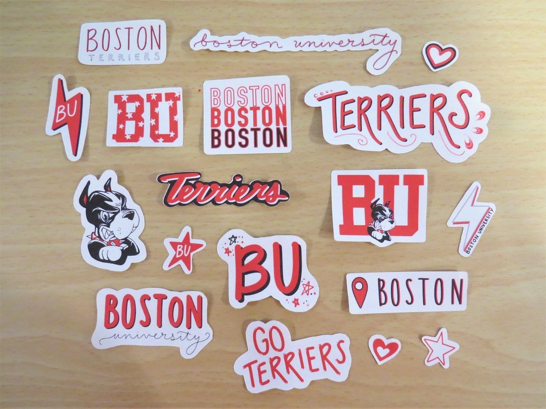 Boston University Sticker Set - Etsy