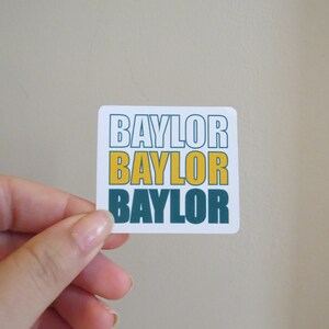 Baylor University Sticker Set - Etsy