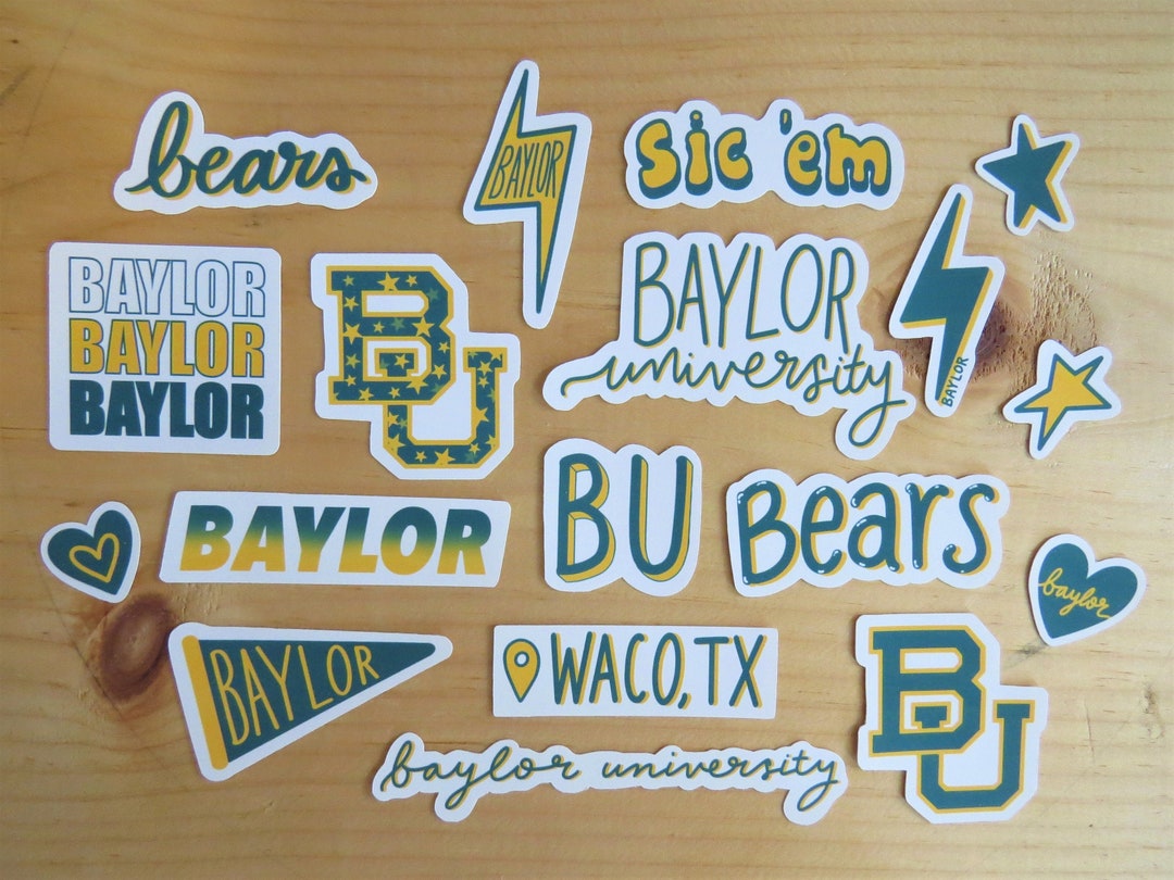 Baylor University Sticker Set - Etsy