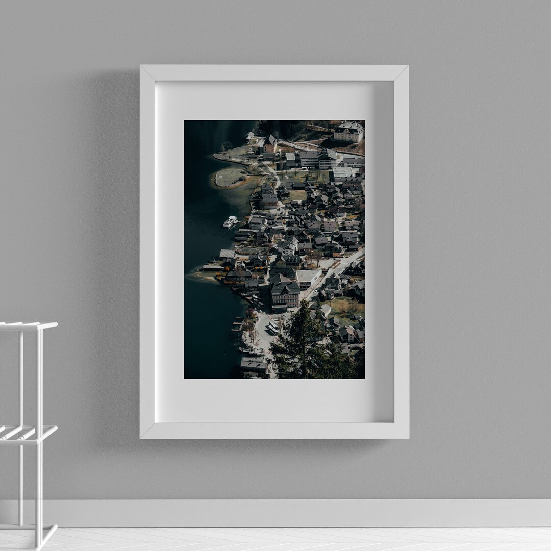 Moody Photograph of Hallstatt Shore / Modern Photography / High Quality ...