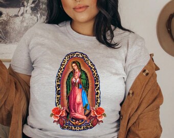 Virgin Mary Printed T Shirt - Etsy