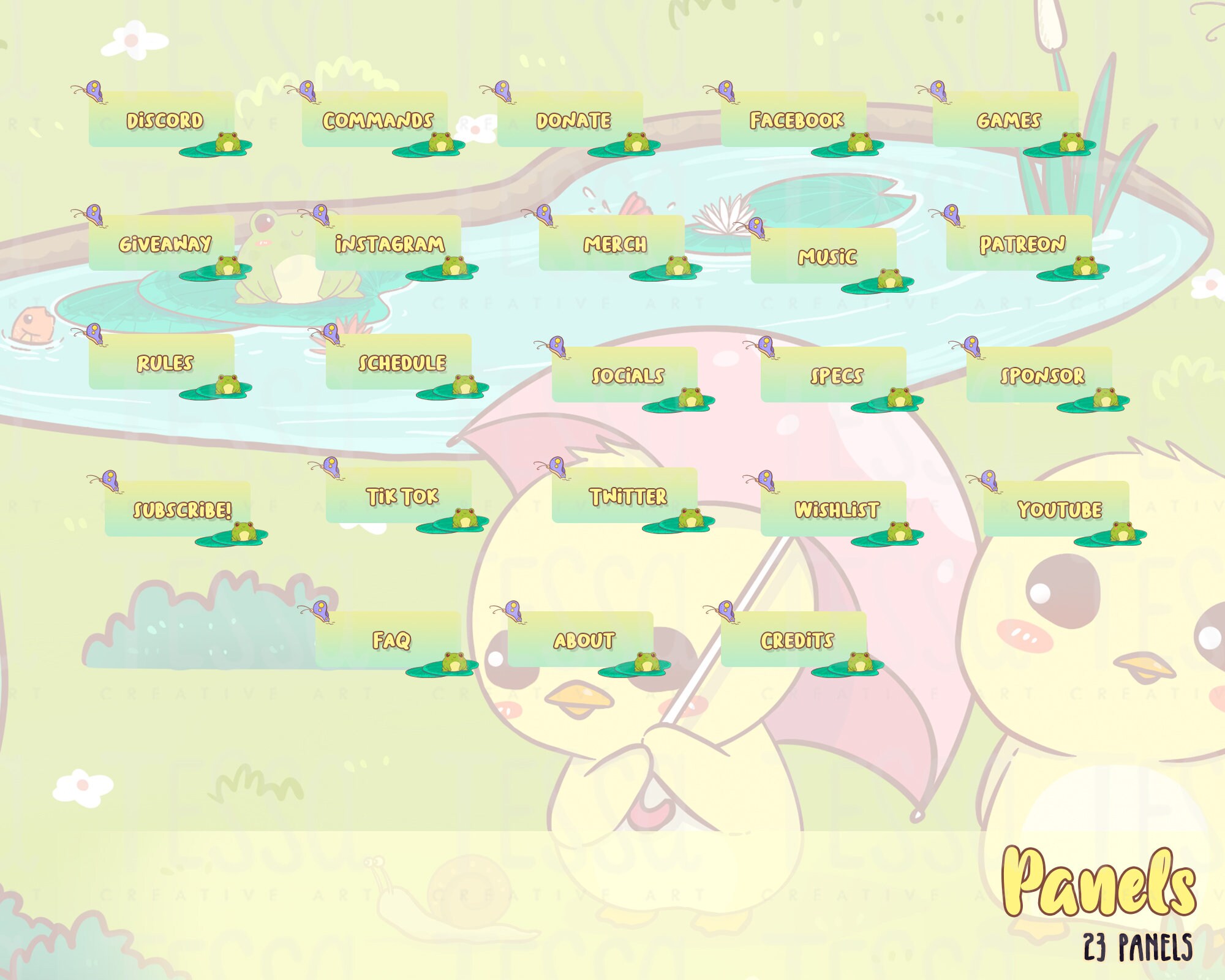 Animated Duck Twitch Package Camera Twitch Overlay Twitch - Etsy