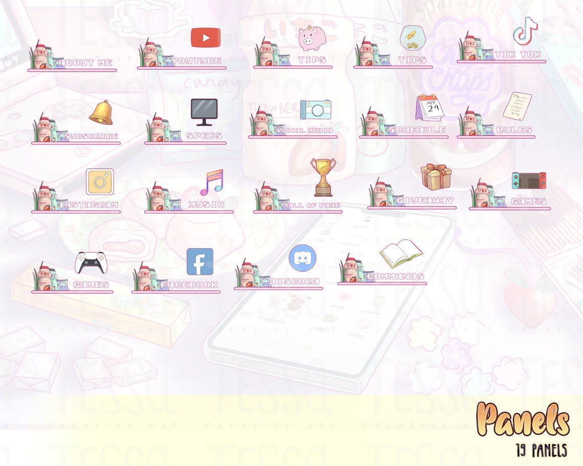 Animated Snack Game Chocolate Milk Twitch Package Cute Twitch - Etsy