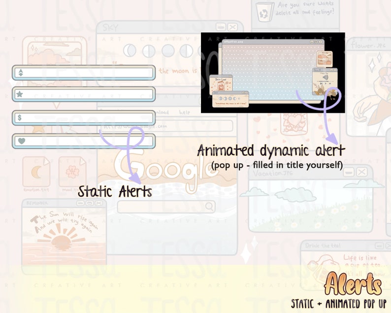 Animated Mellow Vibe Twitch Package Kawaii Twitch Overlays | Etsy