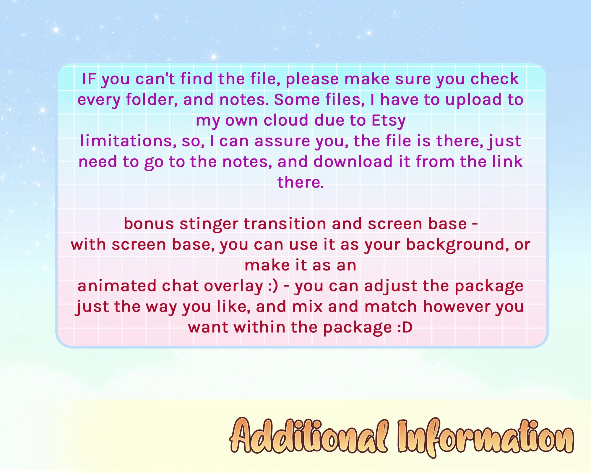 Animated Rainbow Cheer Twitch Package Kawaii Twitch Overlays - Etsy