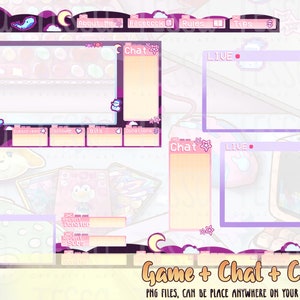 Animated Cute Station Twitch Package, Twitch Pink Overlays, Twitch ...