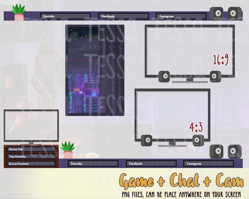 Animated Noodle Night Stream Twitch Package: Cute Twitch - Etsy