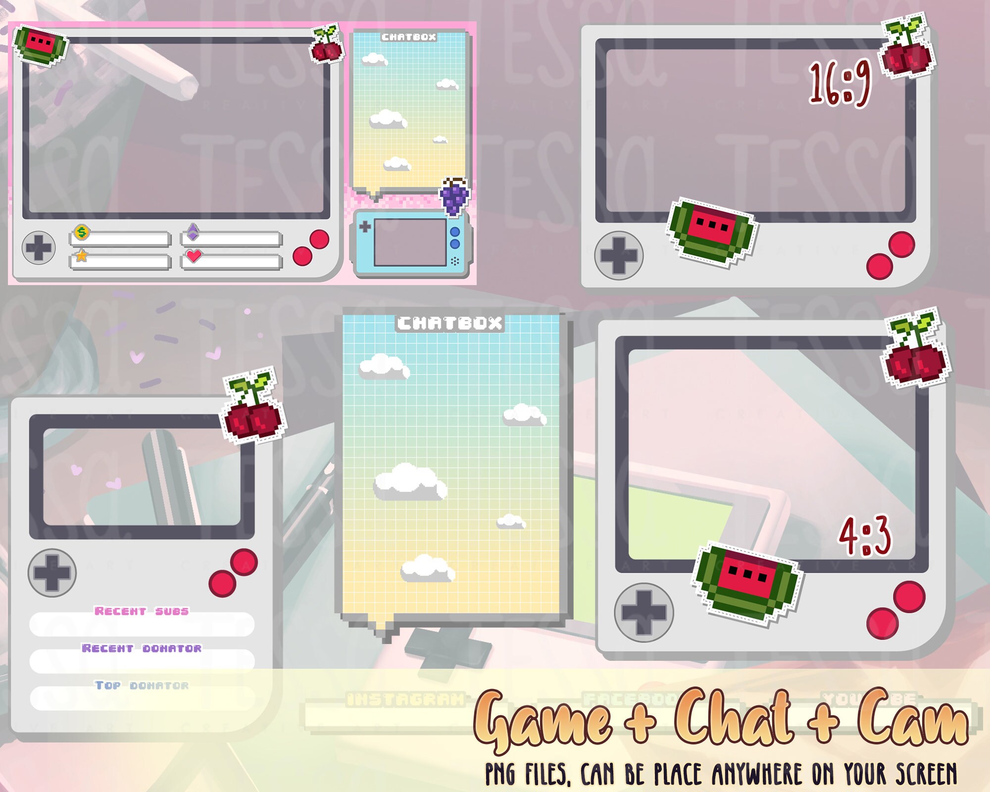 Animated Retro Old Time Twitch Package Cute Twitch Overlay - Etsy