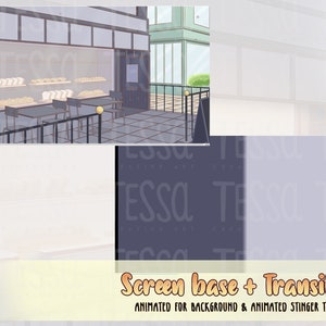 Animated Café Bakery Twitch Package: Kawaii Twitch Overlays, Panels ...