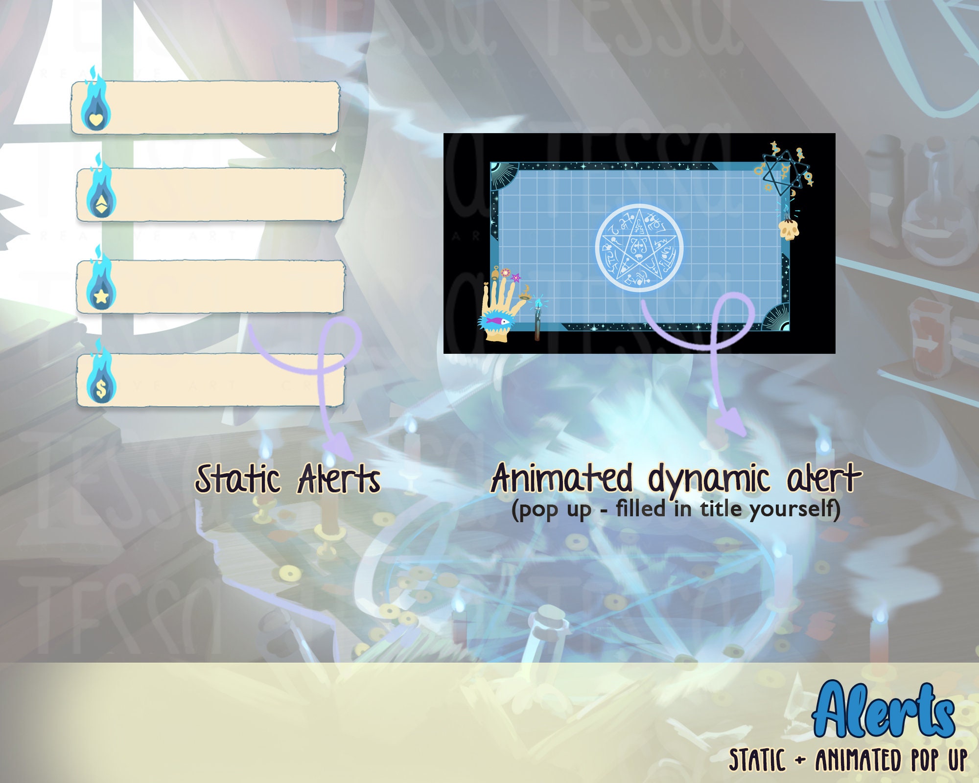 Animated Witchy Ritual Twitch Package Goth Twitch Overlays - Etsy Canada