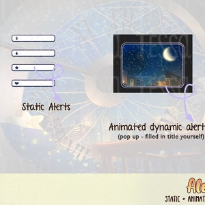 Animated Cute Clock Bedroom Twitch Package for Streamer to Stream Pack ...