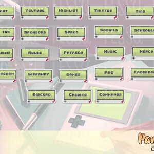 Animated Retro Old Time Twitch Package, Cute Twitch Overlay, Panels ...