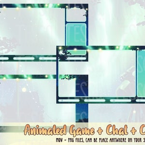 Animated Stargazing Aurora Stars Twitch Package, Cozy Twitch Overlay ...