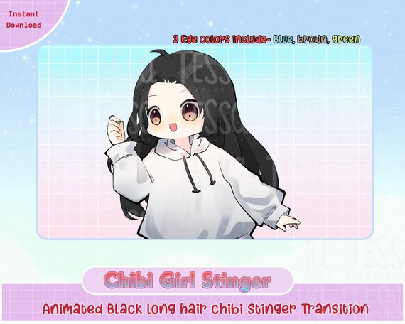 Cheveux Chibi Mignons Jolie Fille Chibi Aux Cheveux Blancs Isolée PNG