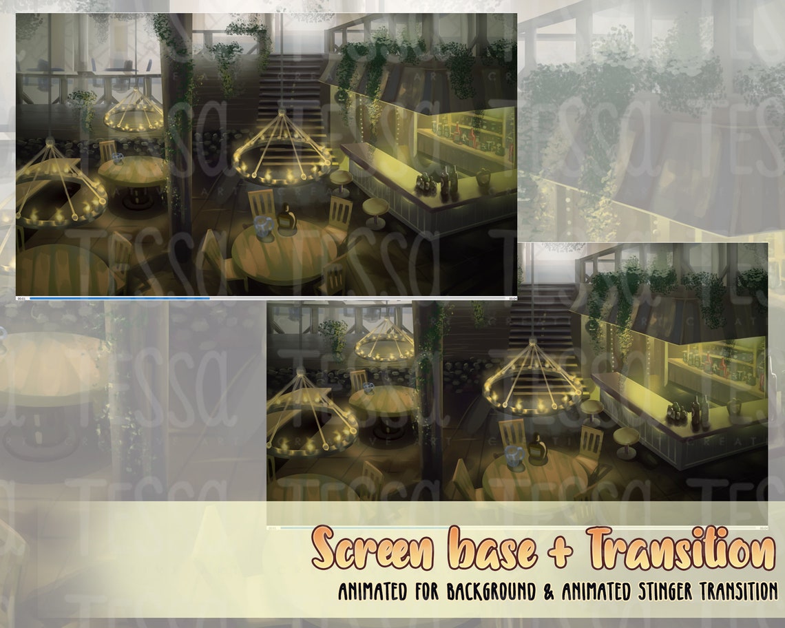 Animated Tavern Bar Twitch Package Cam Twitch Overlay Twitch - Etsy