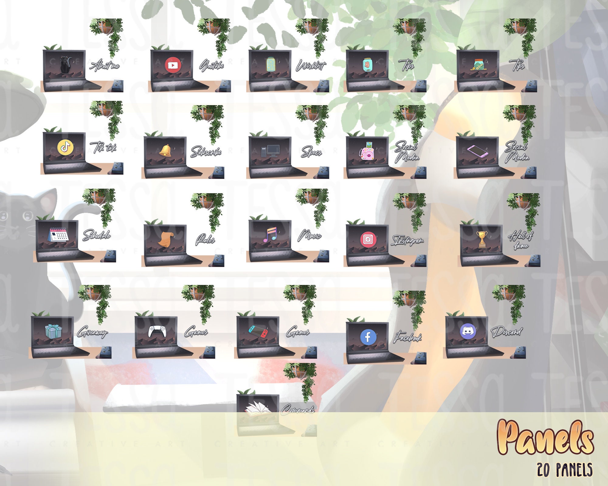 Animated Summer Stream Study Twitch Package Cute Twitch - Etsy