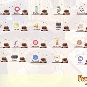 Animated Coffee Break Twitch Package for Streamer to Stream: Cute ...
