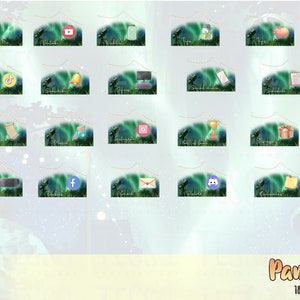 Animated Stargazing Aurora Stars Twitch Package, Cozy Twitch Overlay ...