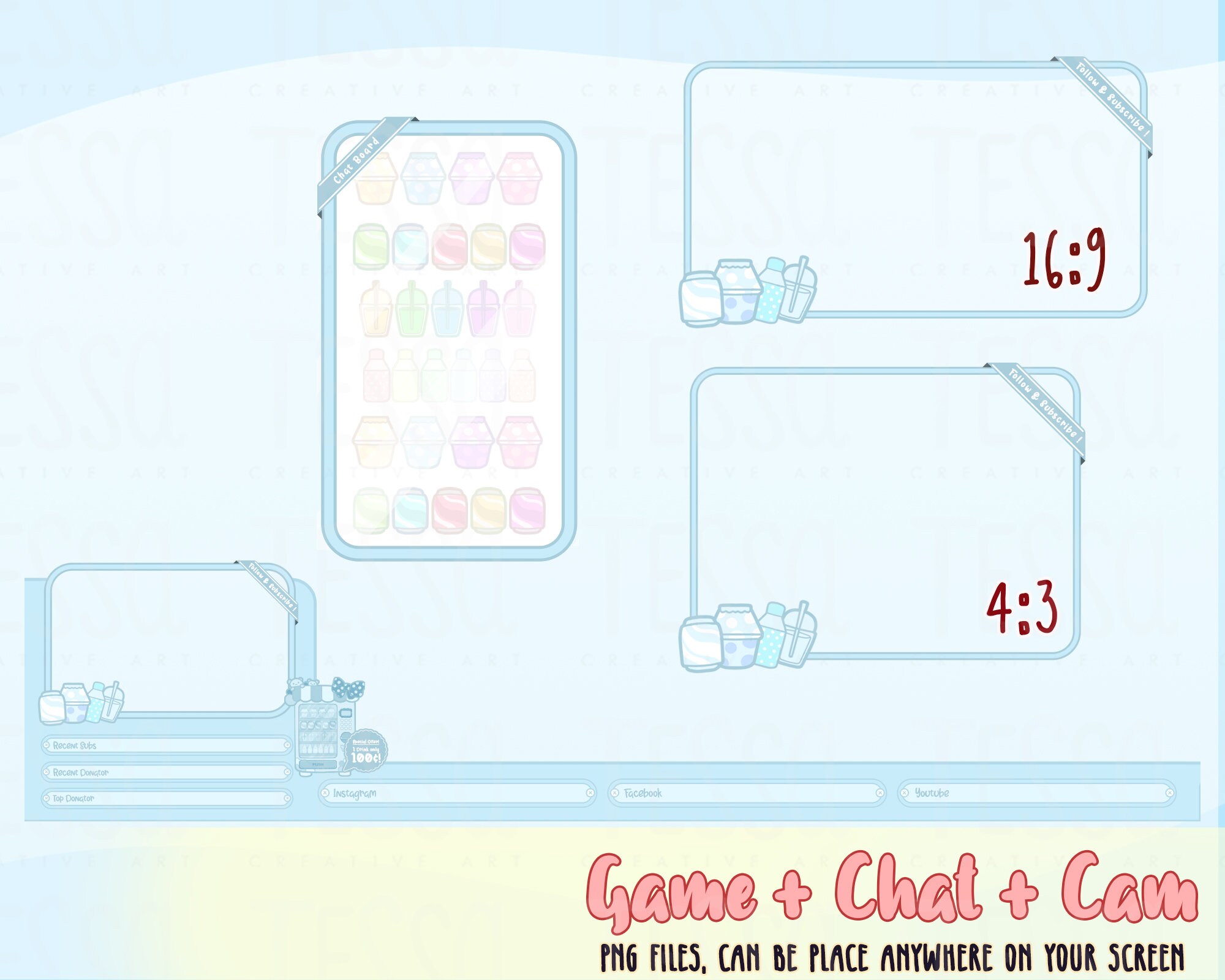 Animated Vending Drink Machine Twitch Package Kawaii Twitch - Etsy