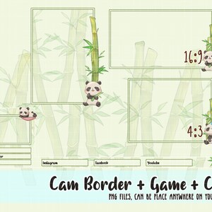 Panda Twitch Package, Cute Twitch Overlay, Panda Twitch Panels, Twitch ...