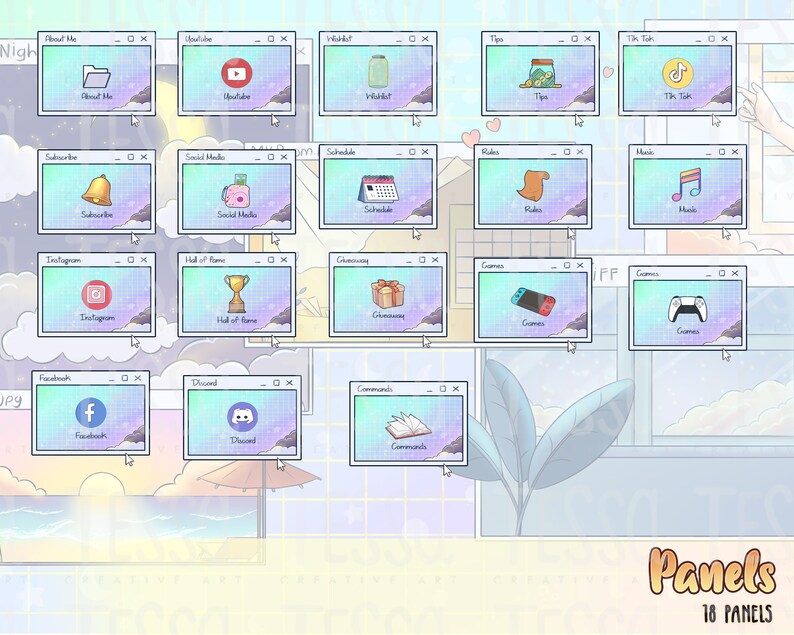 Animated Paper Plane Desktop Twitch Package: Cute Overlays - Etsy