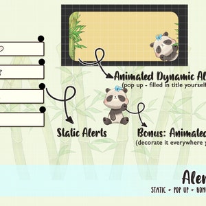 Panda Twitch Package, Cute Twitch Overlay, Panda Twitch Panels, Twitch ...