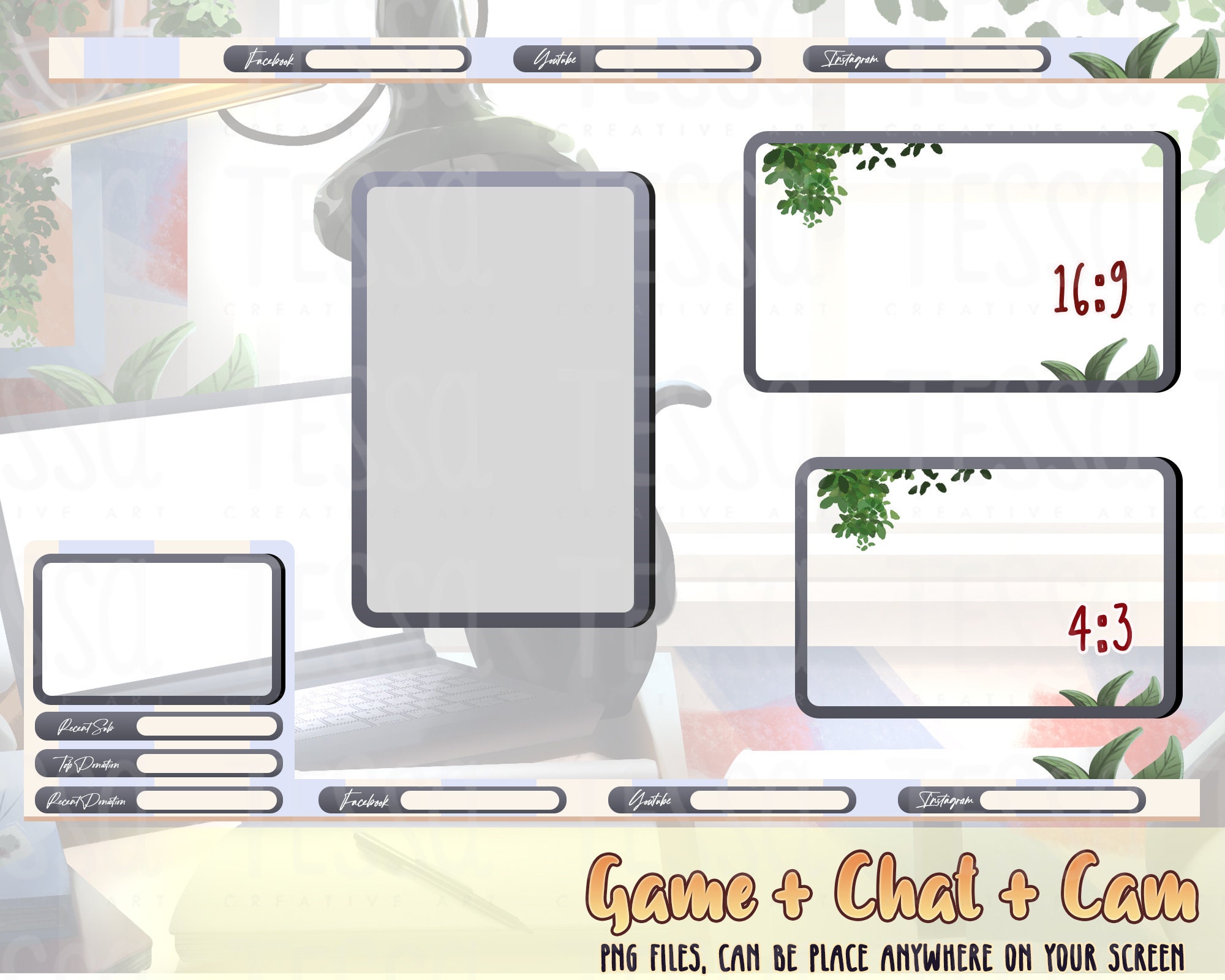 Animated Summer Stream Study Twitch Package Cute Twitch - Etsy