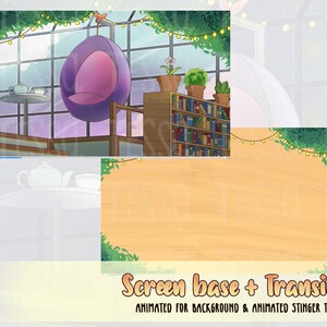 Animated Relaxing Twitch Package, Cute Twitch Overlays, Panels, Twitch ...