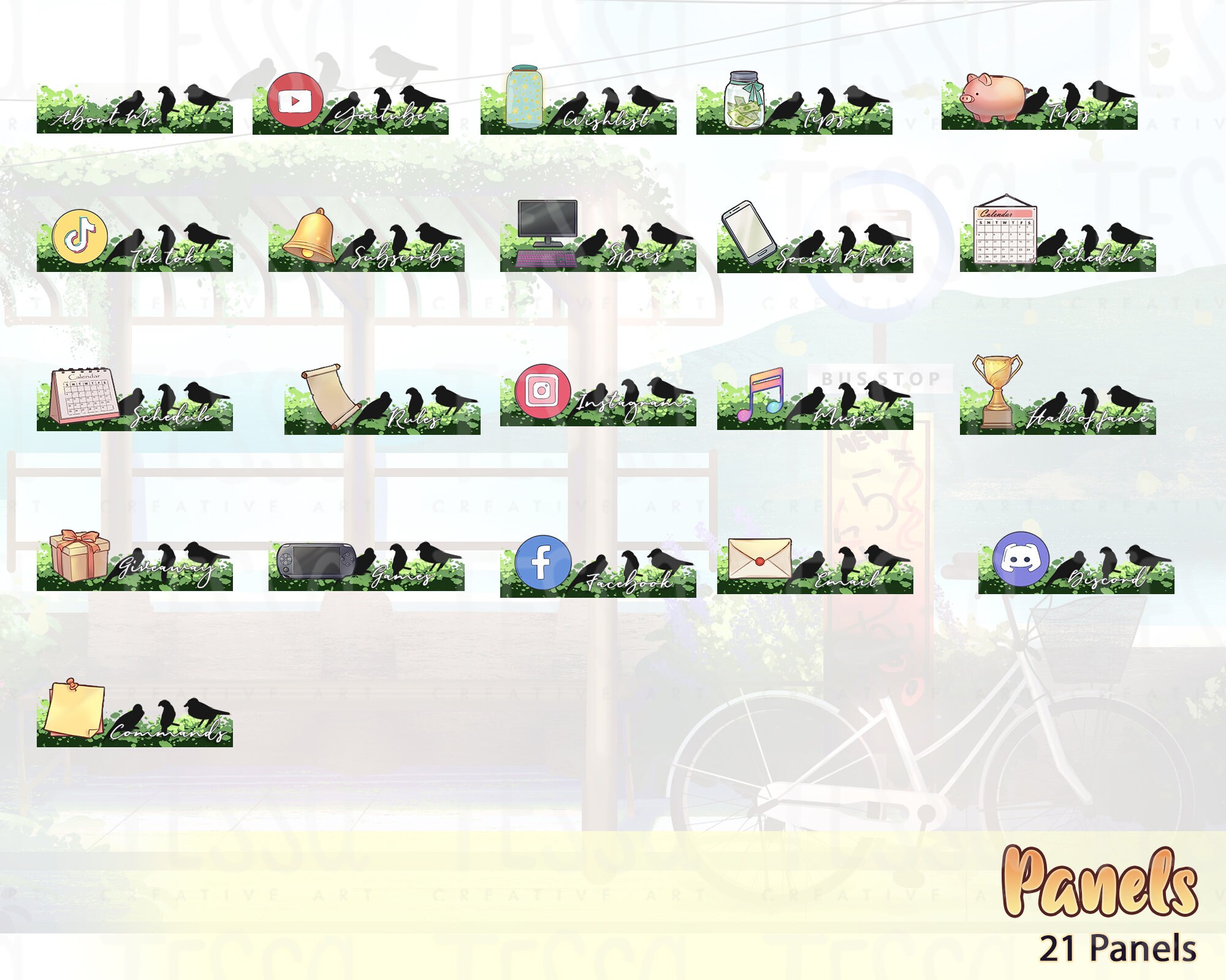 Cute Kawaii Animated Bus Stop Twitch Full Package for Vtuber - Etsy