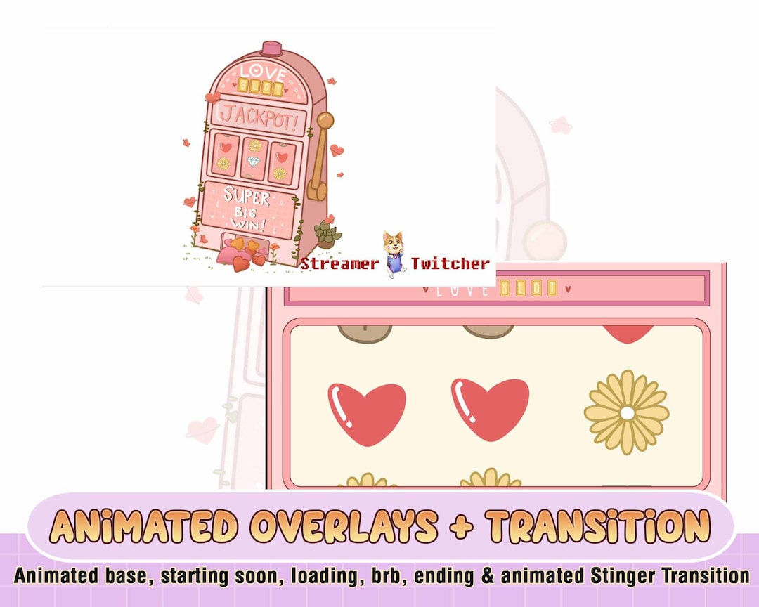 Animated Jackpot Game Live Stream Twitch Facebook Stream Overlays ...