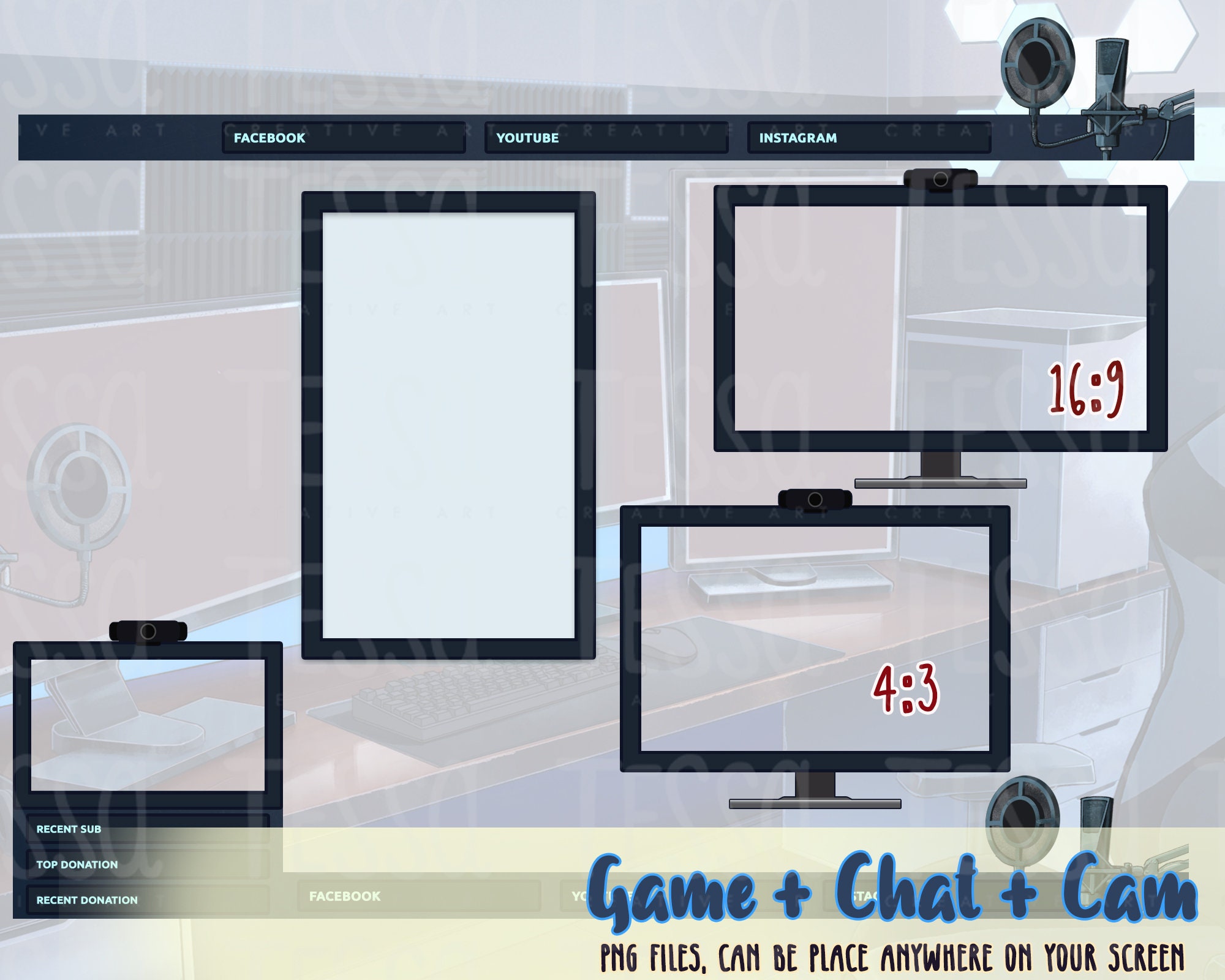Animated Black White Setup Stream Twitch Package Cute Twitch - Etsy Canada