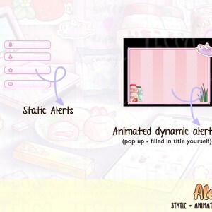 Animated Snack Game Chocolate Milk Twitch Package, Cute Twitch Overlay ...